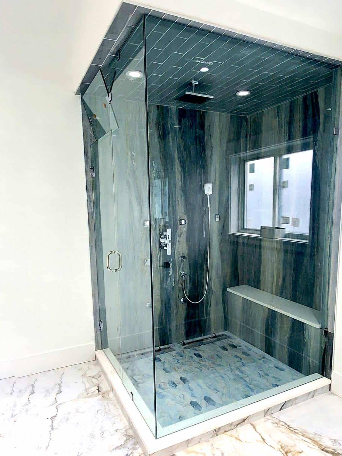 Steam Room Shower Glass In Maple Ridge - Vanglaze Glass Shower Door And ...